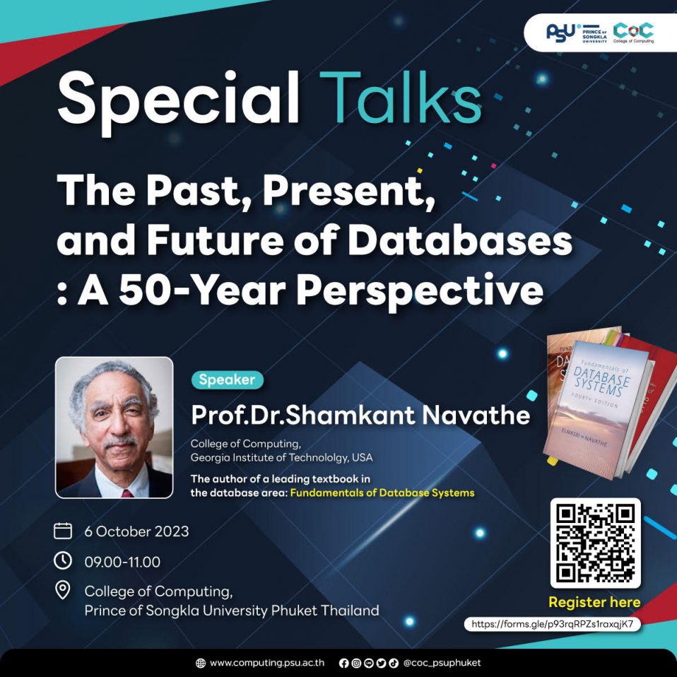 We are thrilled to announce a special talk series featuring the esteemed Prof. Dr. Shamkant ...